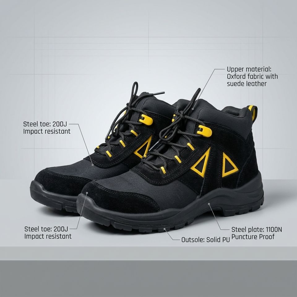 Labor protection Ppe Work Safety Shoes S1P Security Footwear Warehouse ...