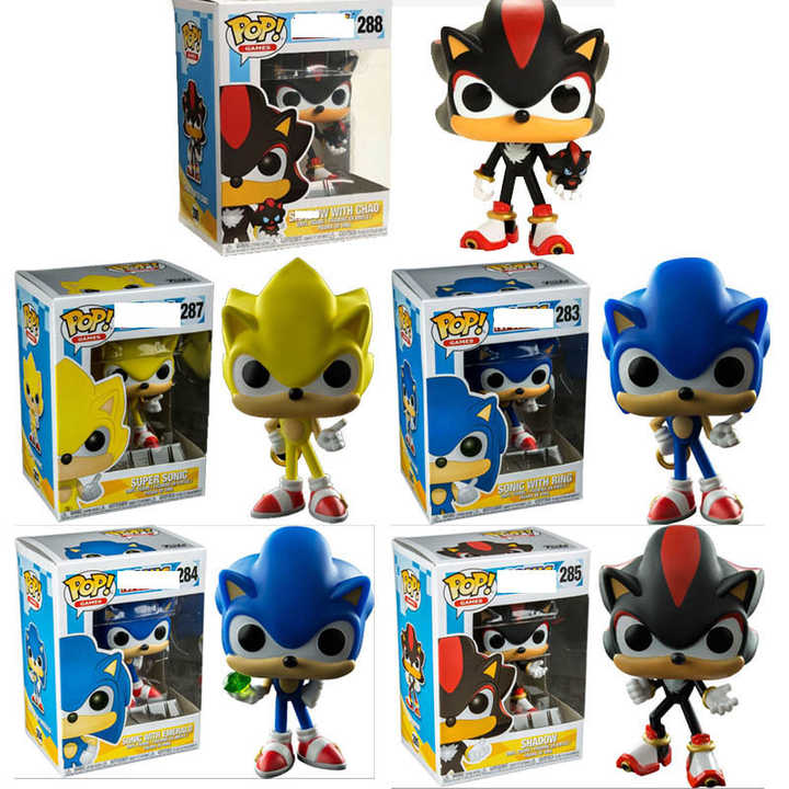 Funk POP Cartoon Character Super-Sonic Vinyl Figure #283 #285 #288 ...