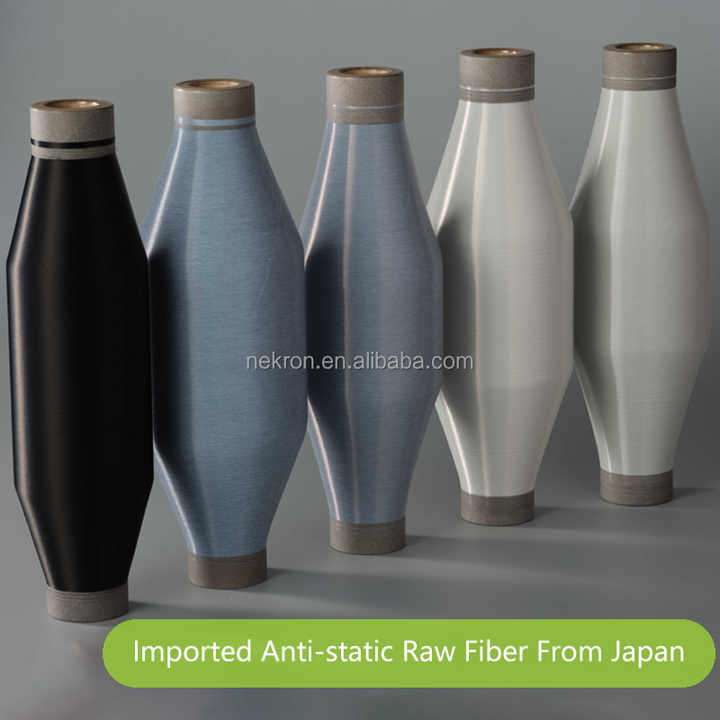 Wholesale Antistatic Yarn Using Japan Belltron Conductive Fiber for ...
