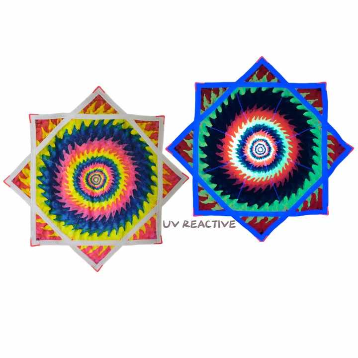 FlowStar Fashion Square Party Flow Prop Custom UV-Reactive Dapo ...