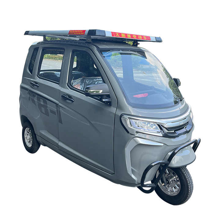 2025 Electric Solar Cargo Trike - 3-Wheel Enclosed Vehicle