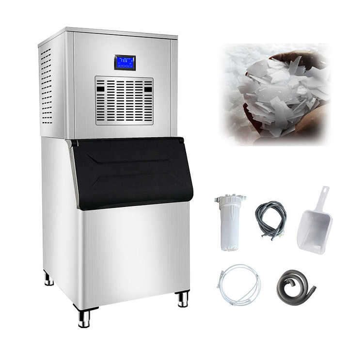 Flake Ice Machine 200KG Maquina De Hielo Ice Block Making Maker Prices Automatic Commercial Ice ...