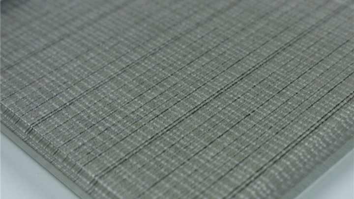 Art Deco Metal Mesh Laminated Glass Partition - Durable & Stylish