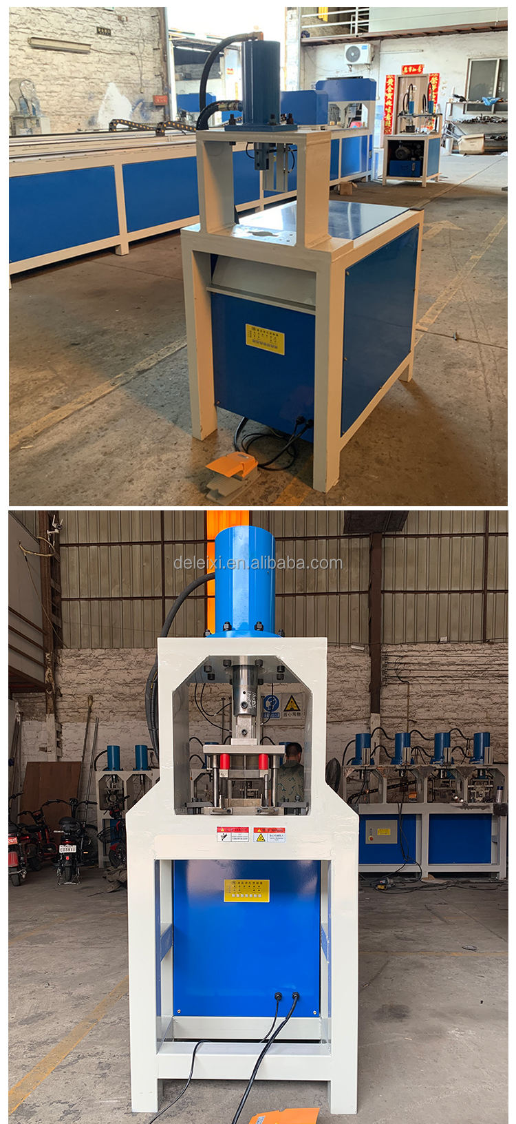 Hydraulic angle cutting machine 90 degree steel pipe drilling machine ...