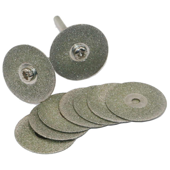 22mm Mini Abrasive Diamond Cutting Disc Set for Dremel Rotary Cutter ...