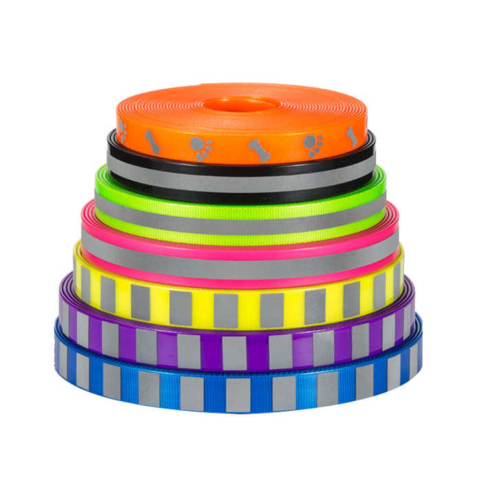 Waterproof Custom Reflective Plastic Coated Webbing Strap