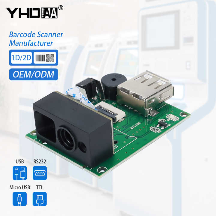 Mini Embedded 1D 2D Barcode Scanner Module, Read Fuzzy/Damaged Codes ...