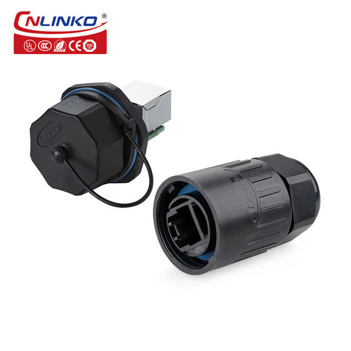 RJ45 Cat6 IP67 Waterproof Bulkhead Outdoor Connector - Cnlinko