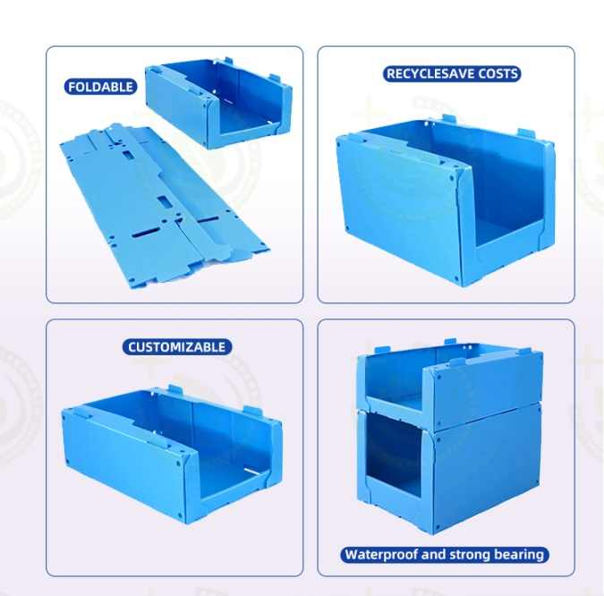 Customized Coroplast Storage Boxes - Stackable & Recyclable