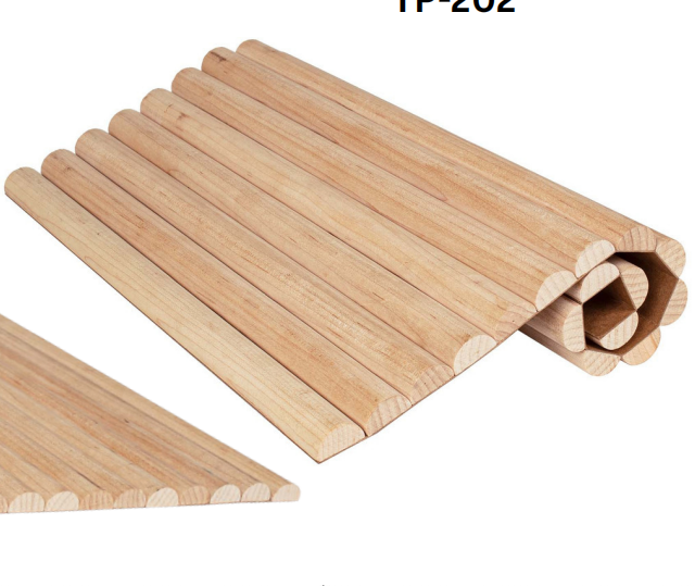 Wood Wall Tambour Half Round Panels - Stylish & Functional