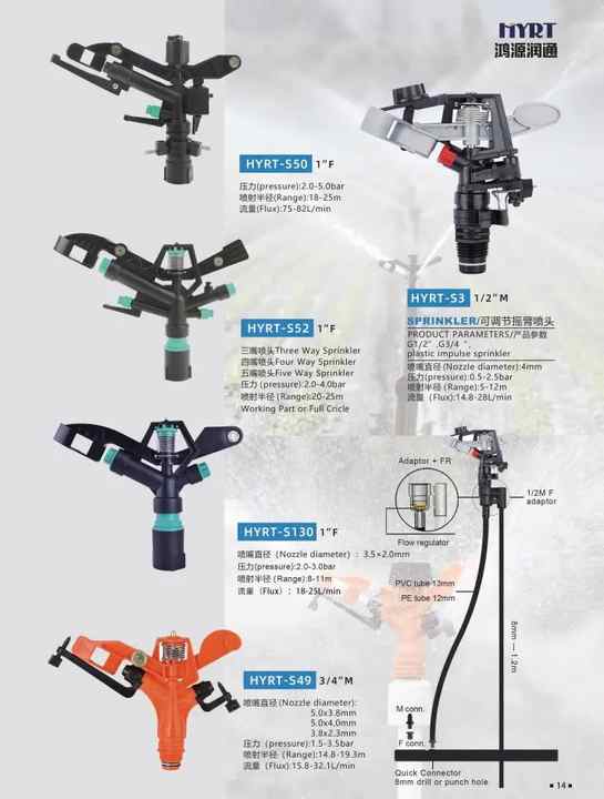 High Quality Garden Irrigation System Long Range Impact Water Sprinkler ...