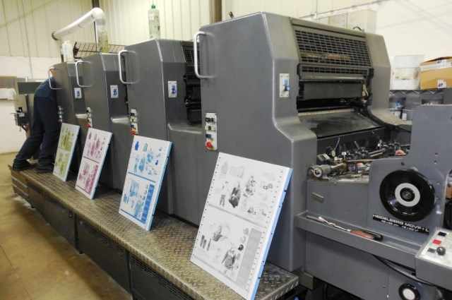 Heidelberg SM74 Offset Printer - 4 Color, Portable, & Efficient