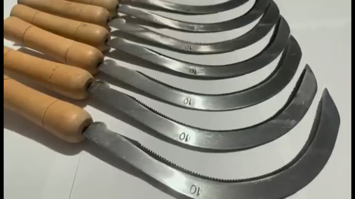 Full Hack-Sawtooth Sickle for Grass Cutting - Durable Carbon Steel ...