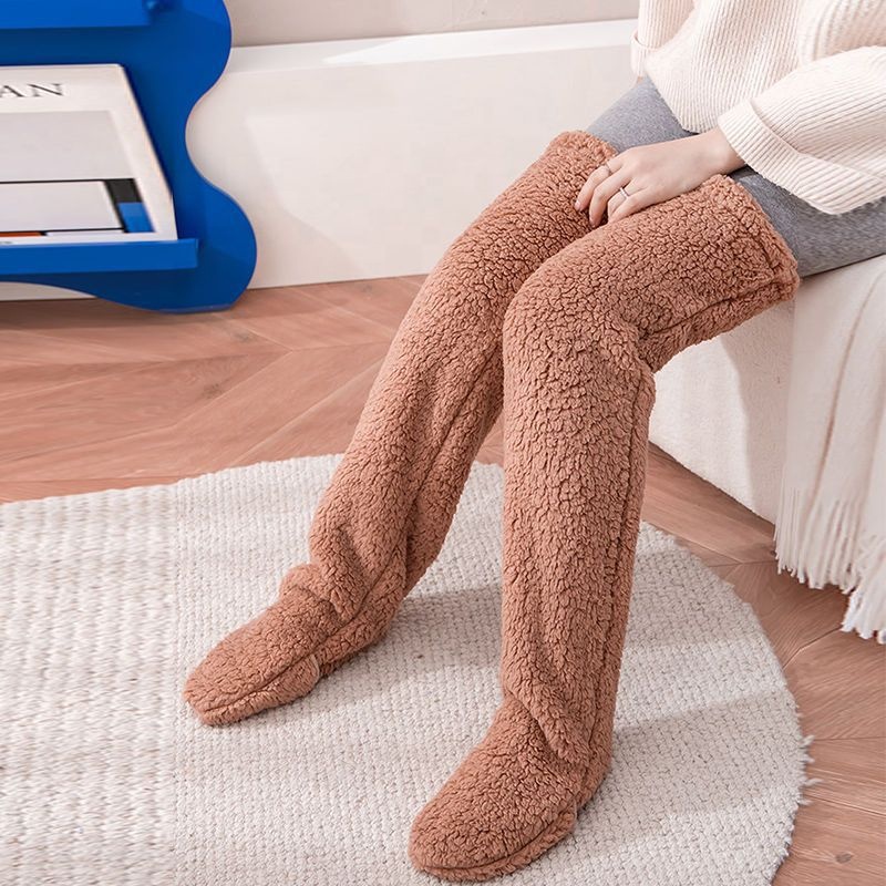 Womens long fuzzy socks store