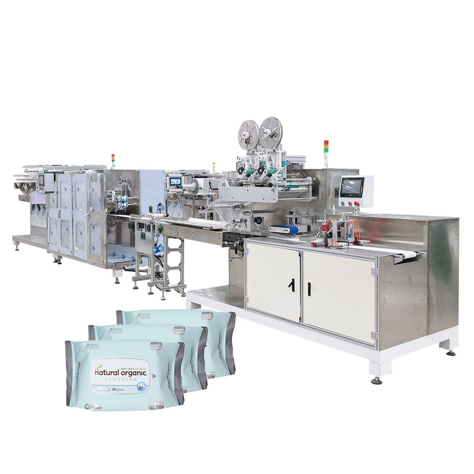 Fully Automatic Wet Wipes Packaging Machine High Capacity Wet Tissue ...
