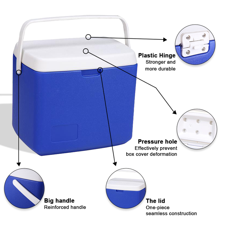 5-in-1 Portable Outdoor PE Cooler 110L 30L 10L 5L 2L Food Fresh Storage ...