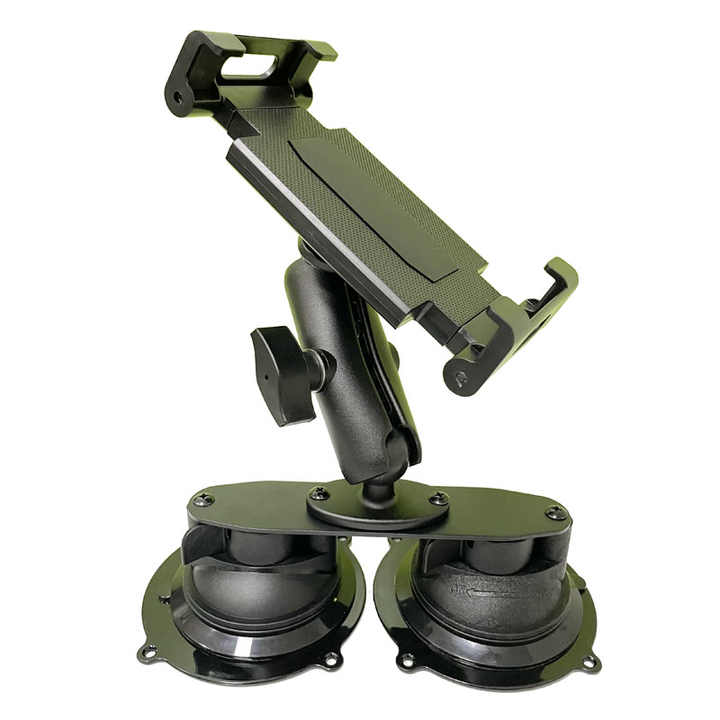 Heavy Duty Double Suction Cups - Adjustable Tablet Mount