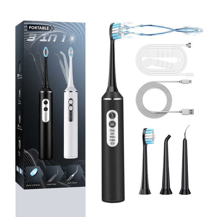 Electric Toothbrush with Water Flosser - 3 in 1 Dental Combo