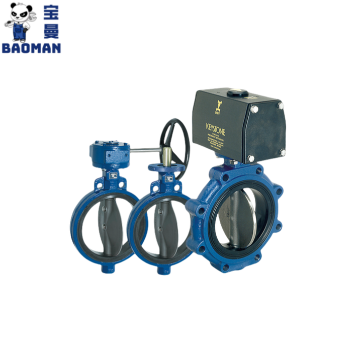 Keystone CompoSeal Resilient Seated Butterfly Valve with Manual ...