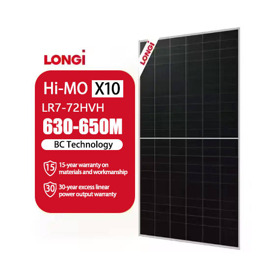 Longi Himo X10 650w Bifacial Half Cell Solar Panel Price LR7-72HVH-650M ...