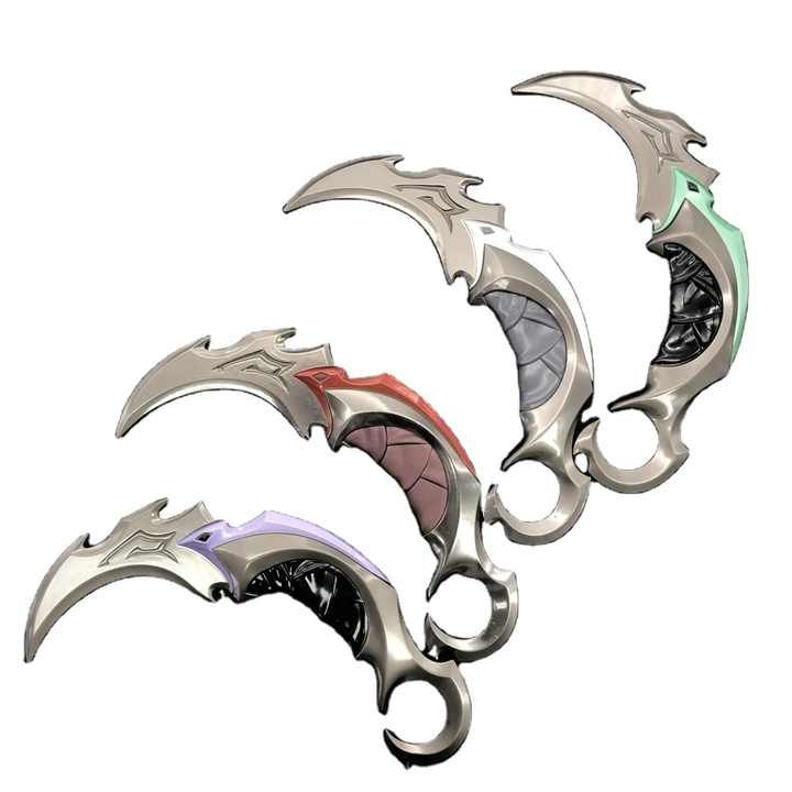 Life-Size Valorant Reaver Karambit Knife Metal Reaver Karambit Model ...