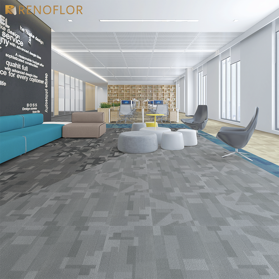 2026 Luxury High End Removable Commercial PVC PP Cut Pile Interlocking ...
