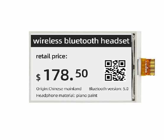 Sunlight Readable Ultra Wide Perspective Flexible Epaper Outdoor Lcd ...
