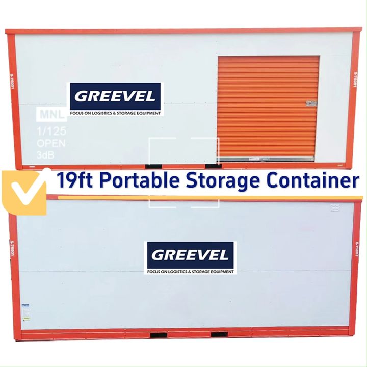 20ft Portable Storage Units with Roll Up Door easy build stacked 3 high ...