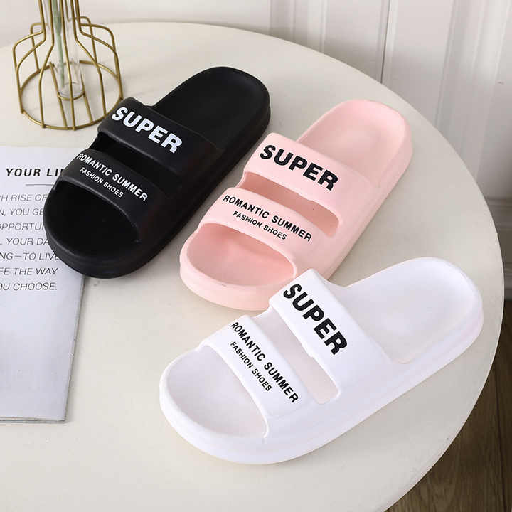 Hot Sale Trend Simple Style Summer Sandals Women Indoor Home Shoes Fashion Comfortable Non slip slippers Eva slippers 2023