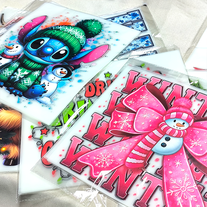 Custom Christmas Heat Transfer Prints Logo Plastisol DTF Ready to ...