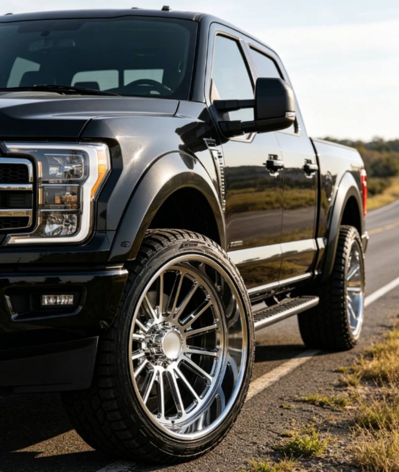 Polished Deep-Lip KG1 Victor Chrome-Plated Forged Mesh Design Wheels 20 ...