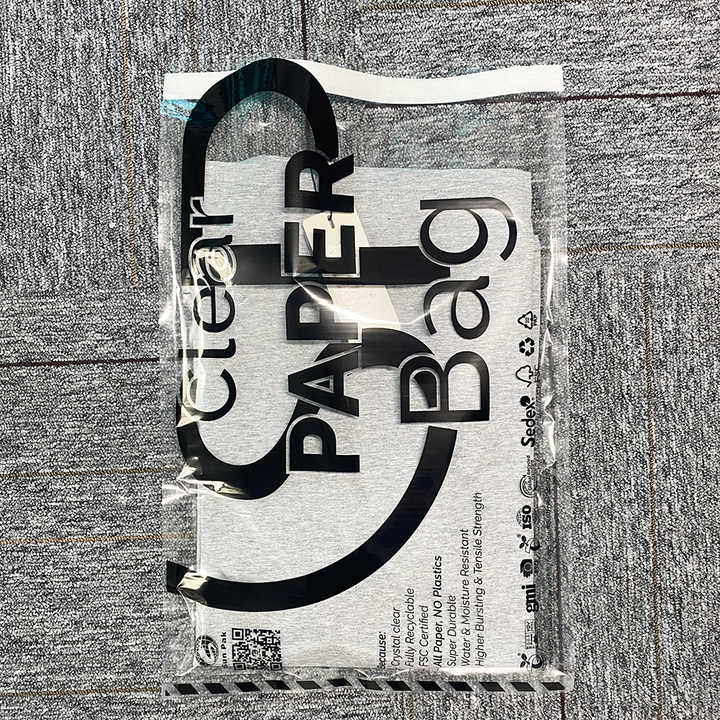 Transparent Clear Paper Pouch Bags See Through Self Seal FSC Cellulose ...