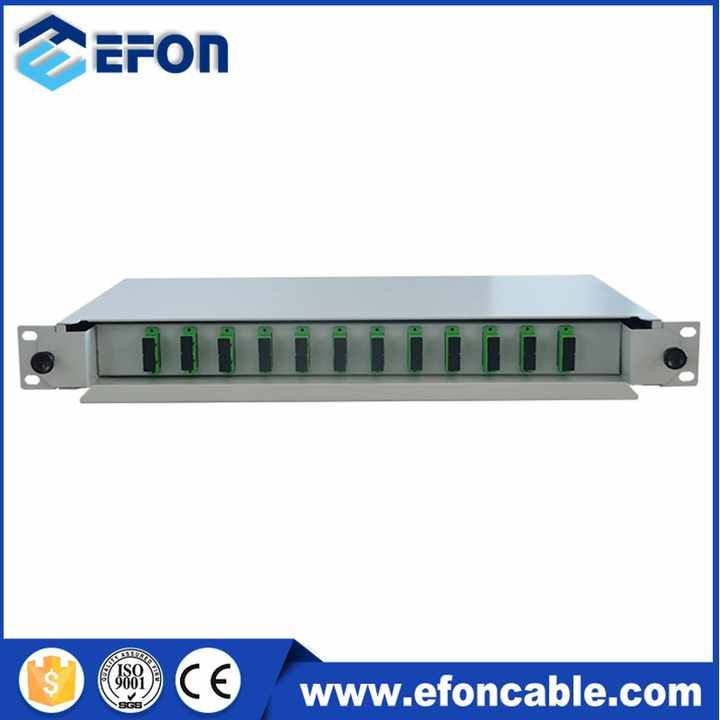 19inch Patch Panel Rack Mount Slide-out Type Fiber Distribution ...