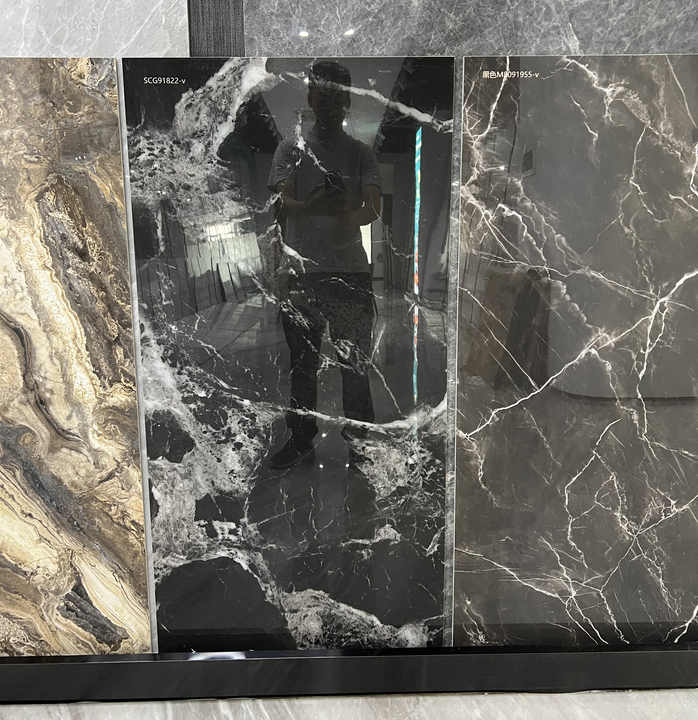 600x1200mm Black Onyx Obsidian Floor Tiles - Luxury & Durability