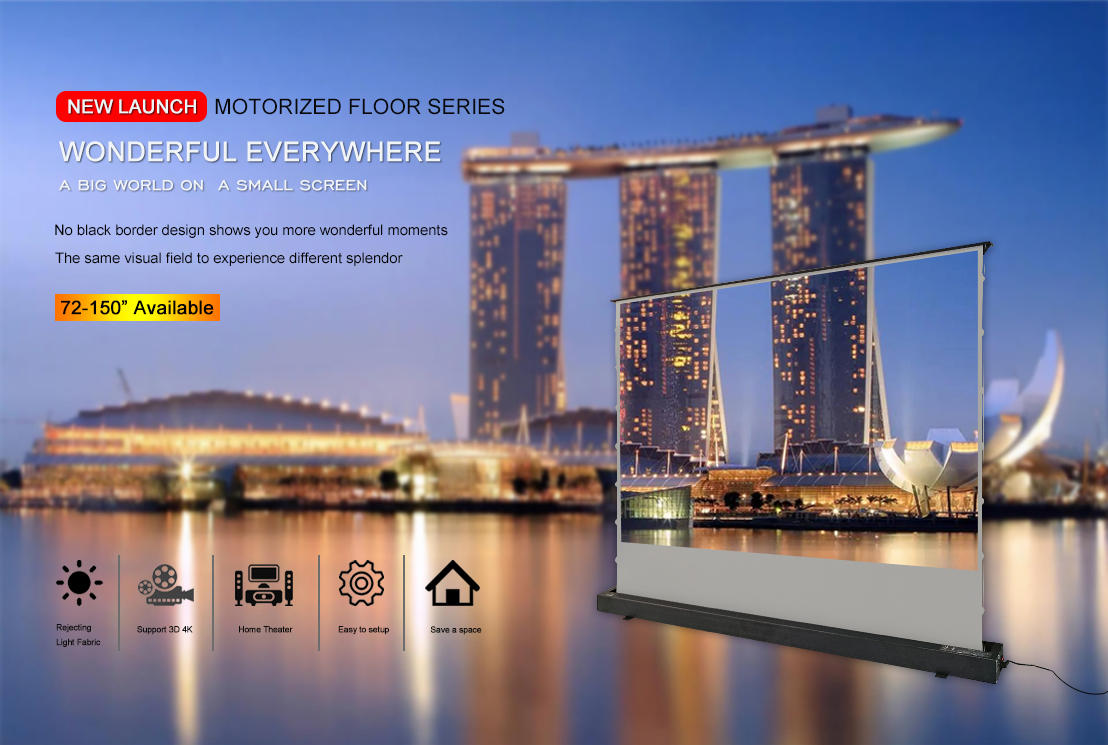 72-150 Inch Floor Stand Projection Screen Alr Ust Floor Stand Lift ...