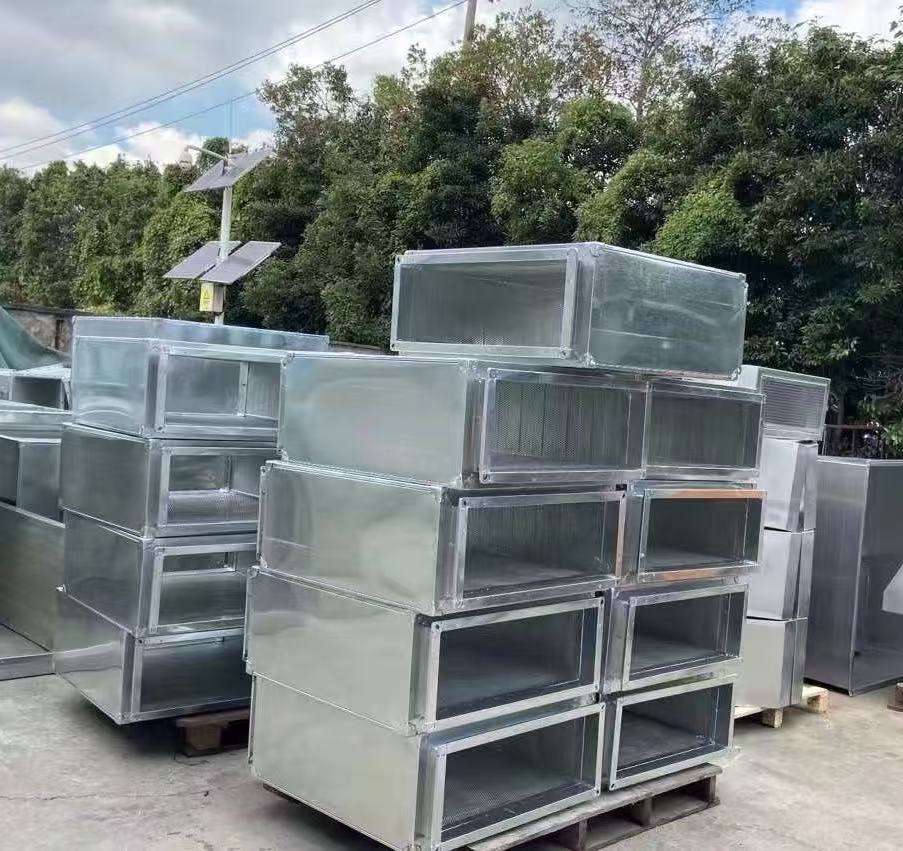 Rectangular Duct Sound Attenuator Static Pressure Plenum Box Industrial ...