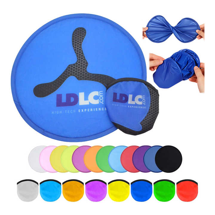 Collapsible Fan Custom Foldable Nylon Flying Disc Folding Fan Flexible ...