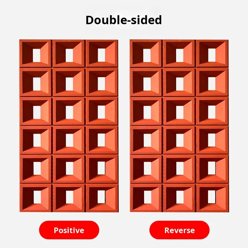 PU Hollow Brick Double-Sided Partition Nine-Grid Lightweight Door Head ...