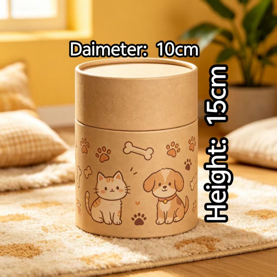 Eco-friendly Kraft Paper Tube Cans Custom Printed Containers for Pet ...