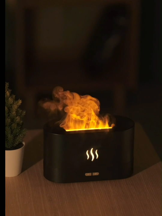 Customized Fire Flame Humidifier - Aromas Diffuser Air Essential Oil