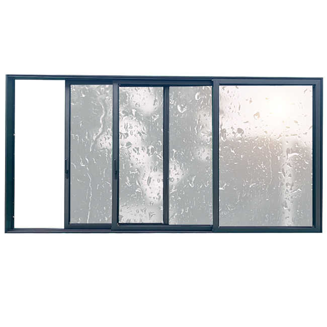 Anti-hurricane Three Track Aluminum Sliding Door Stacking Door with ...