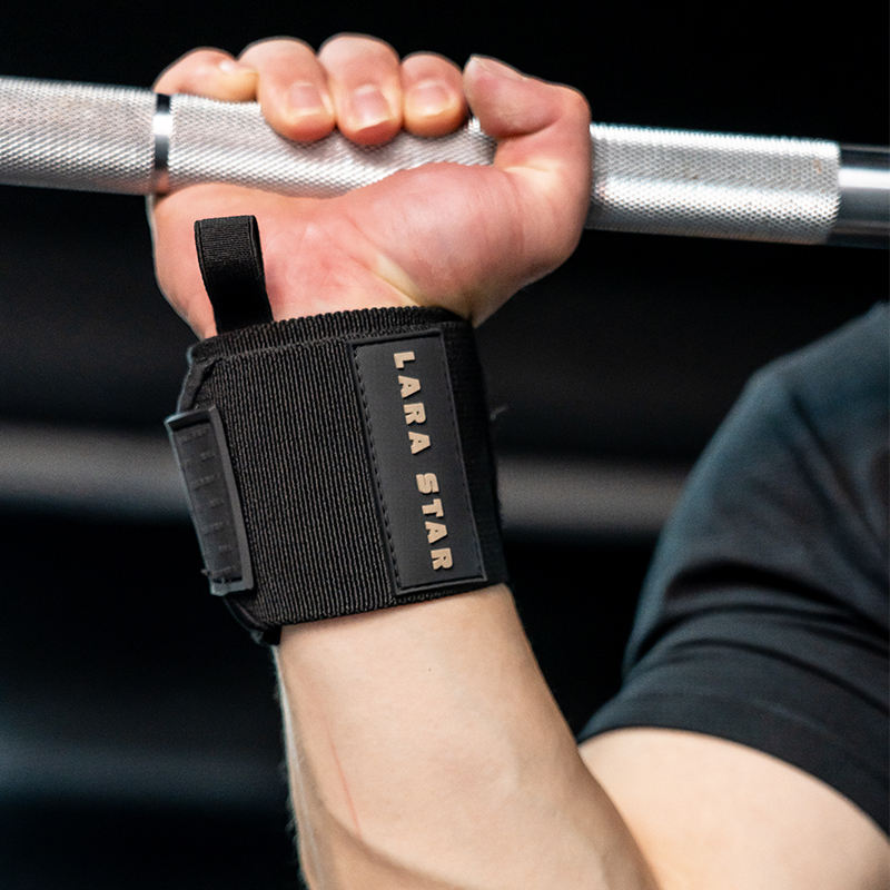 LS0684 Heavy Duty Weightlifting Wrist Wraps Deadlift Protector Thicker ...