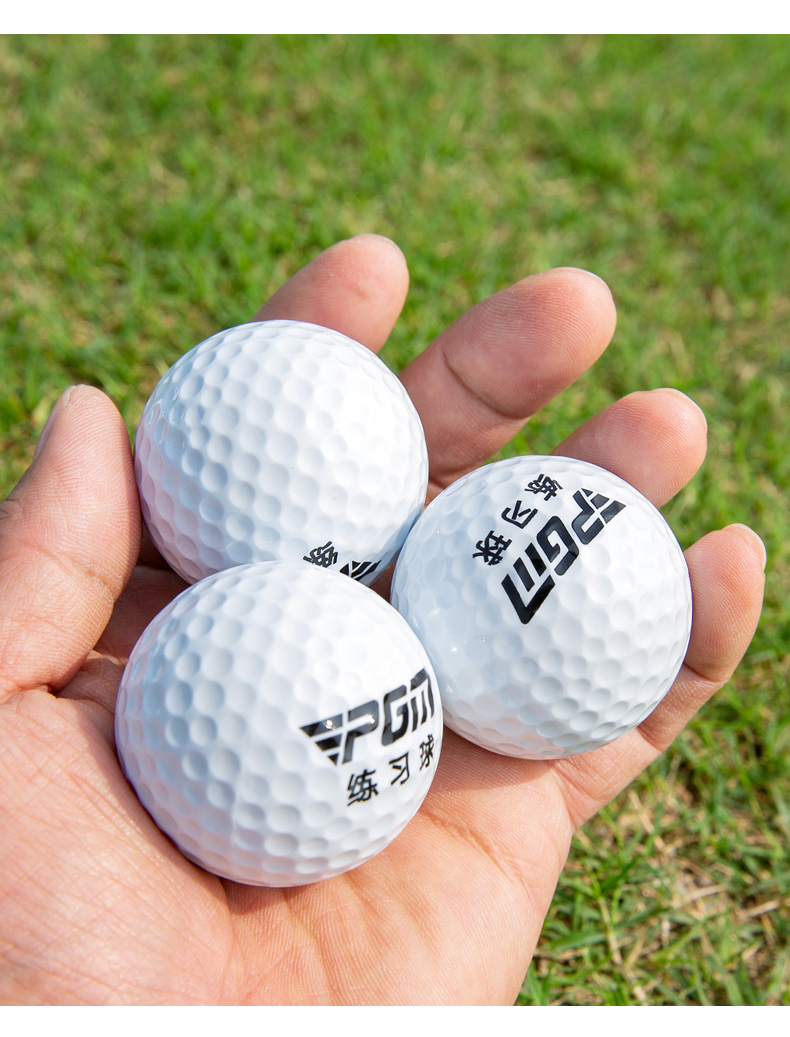 PGM Q028 custom 1 layer durable rubber practice training golf ball for driving rang-企业官网