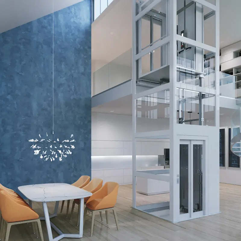 Quiet Shaftless Home Elevator for Villas Smart Control Residential Lift ...