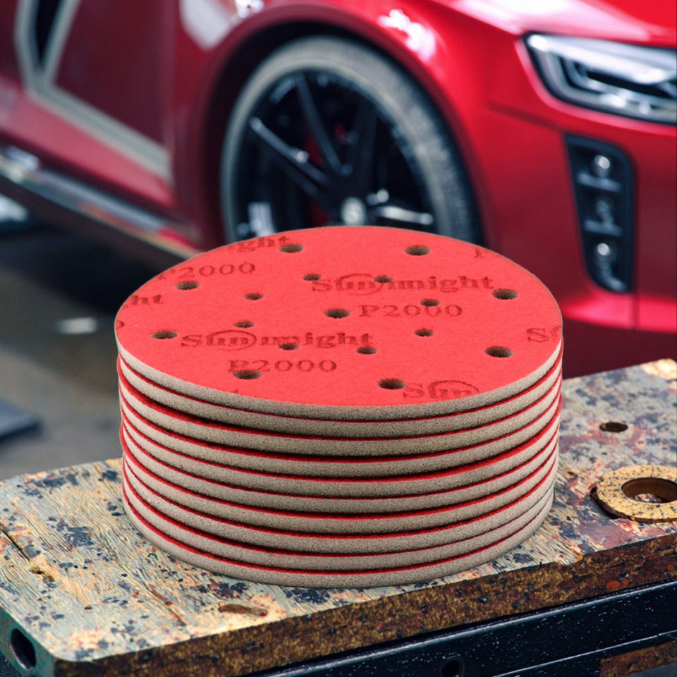 High Quality OEM Red Sanding Paper P180-P3000 Grit Aluminum Oxide Foam ...