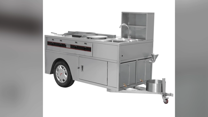 New Fast Food Restaurants Bakery Stainless Steel Hot Dog Food Cart Fast ...
