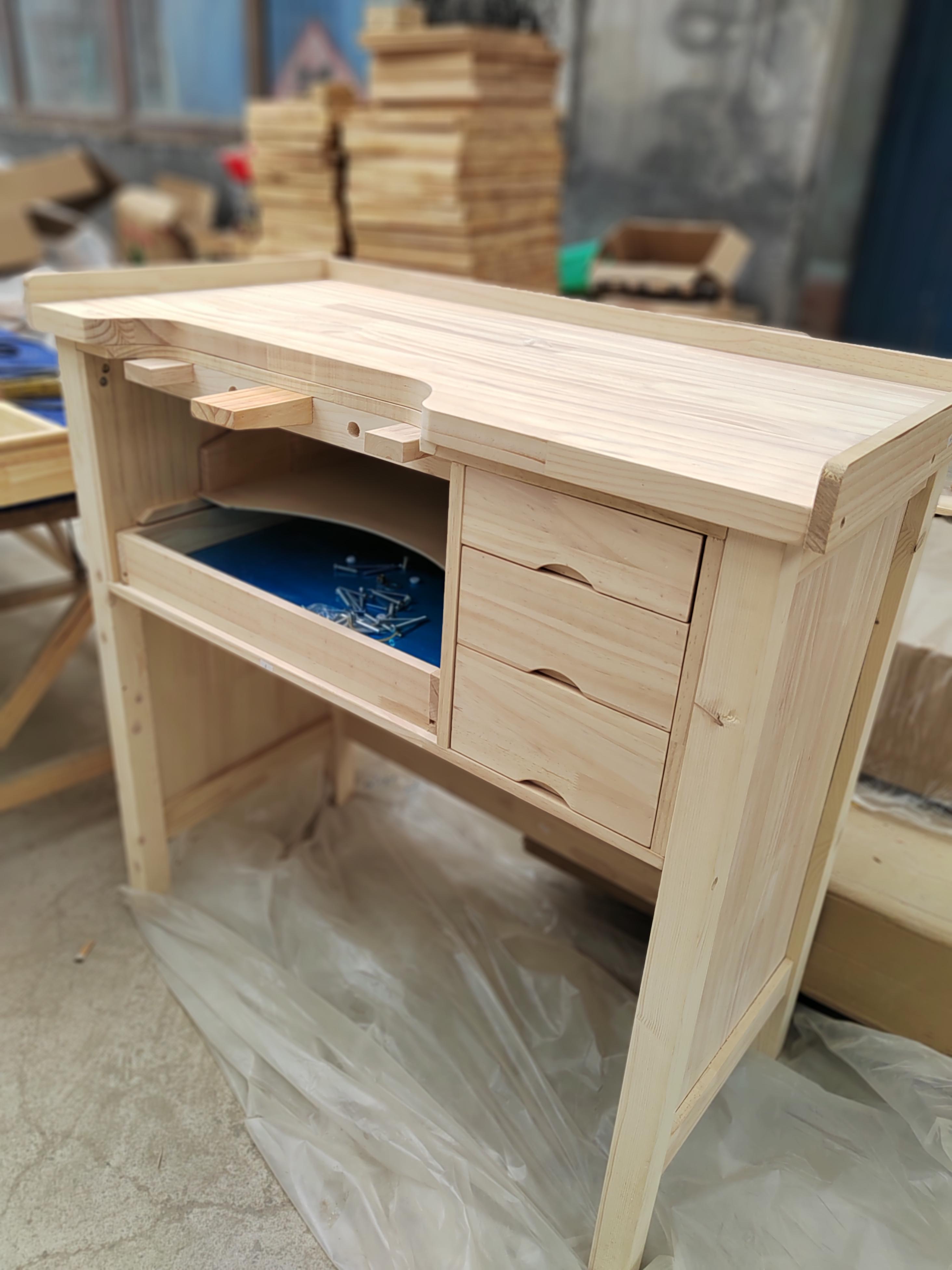 Heavy duty wood workbench with drawers multifunctional woodworking ...