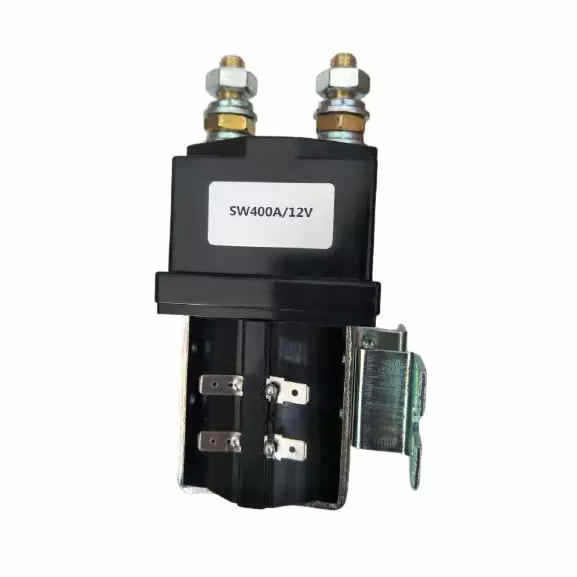 SW400 400A 1NO solenoide EV de 12VDC 24VDC cabrestante de camión motor 12V 24V SPST polo único ...