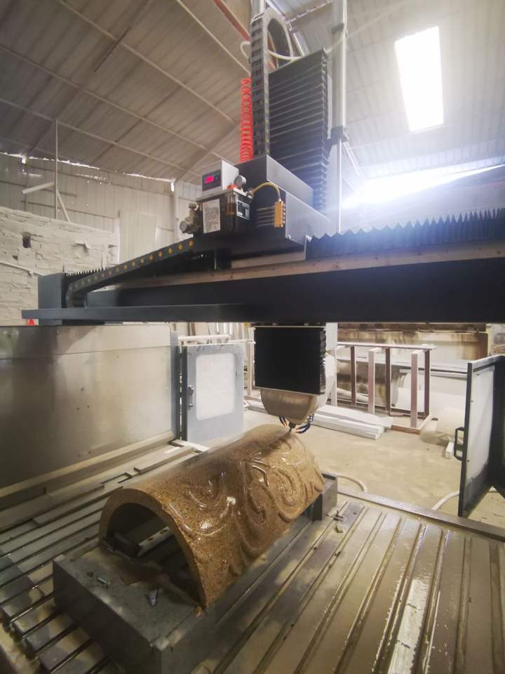 Xianda Machinery 4 Axis CNC Router for Granite Arc Slabs & Columns ...