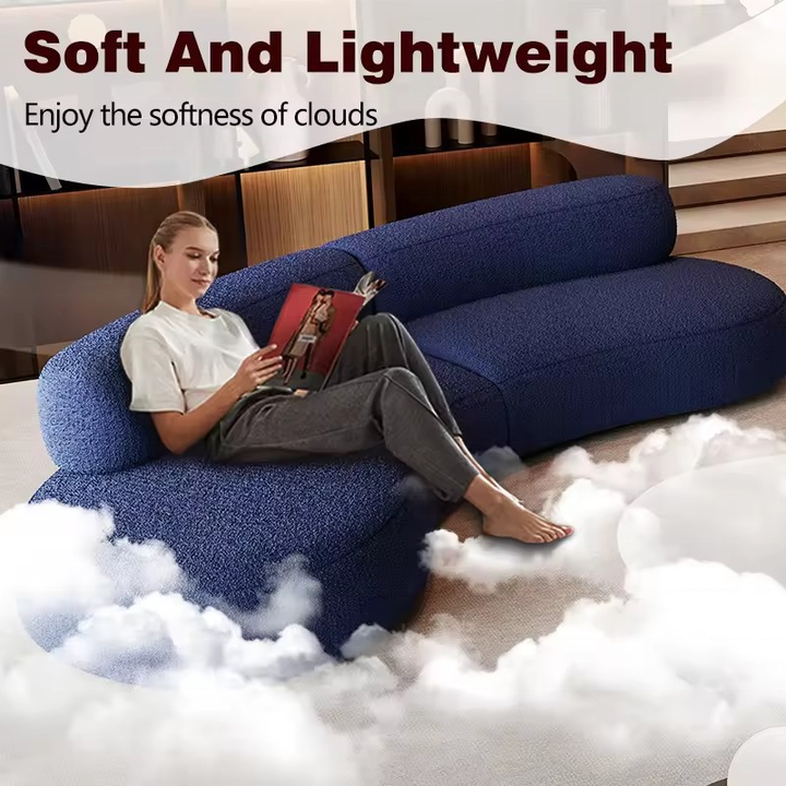 Jinyu l Shape air Fabric Compressed Sponge Sofa Green in Box Bubble ...